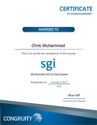 sgi c2112 field support | PDF