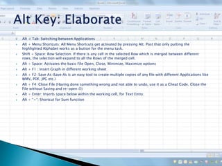 MS Excel Tips & Tricks | PPTX