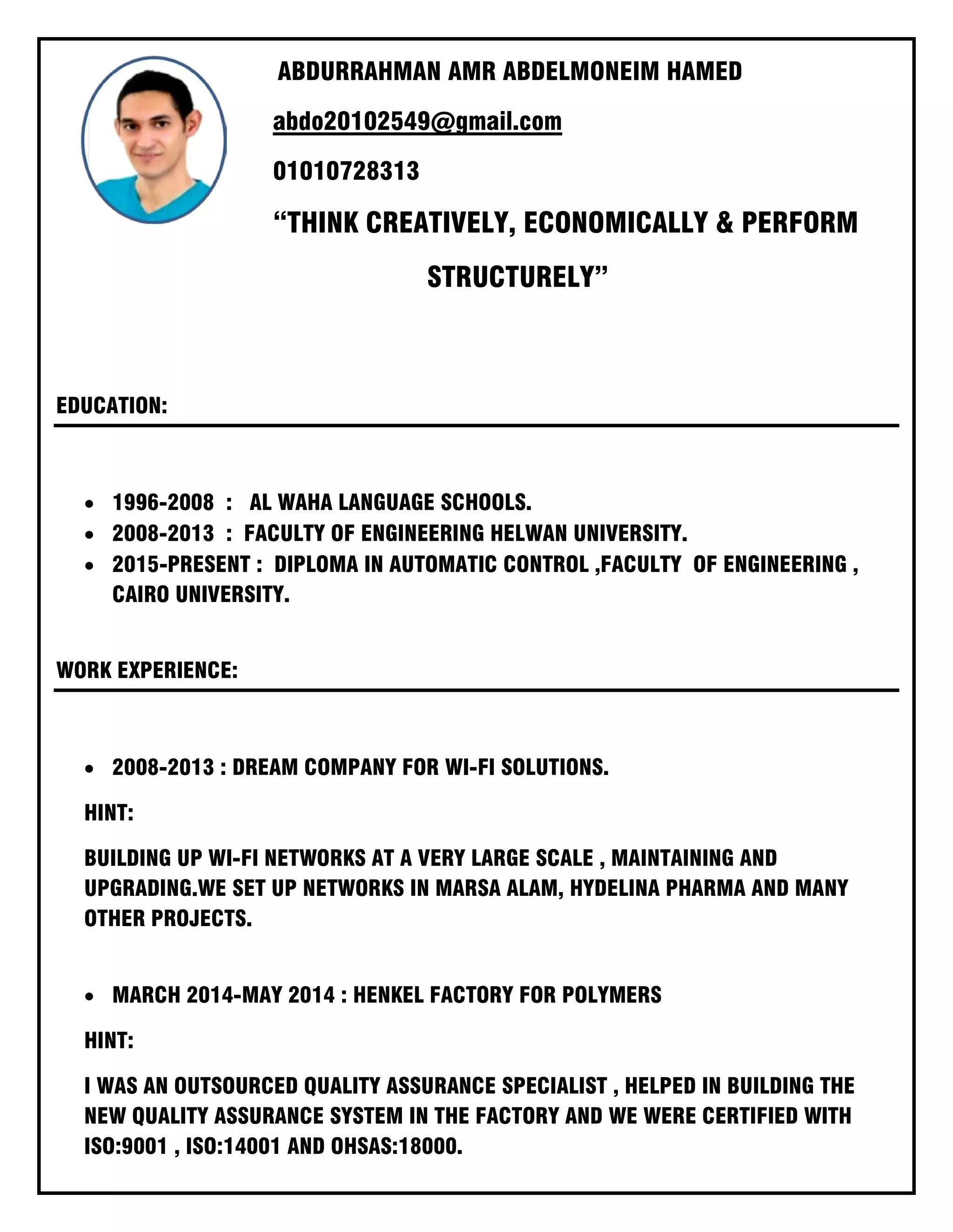 CV FINAL | PDF | Business | Business and Finance