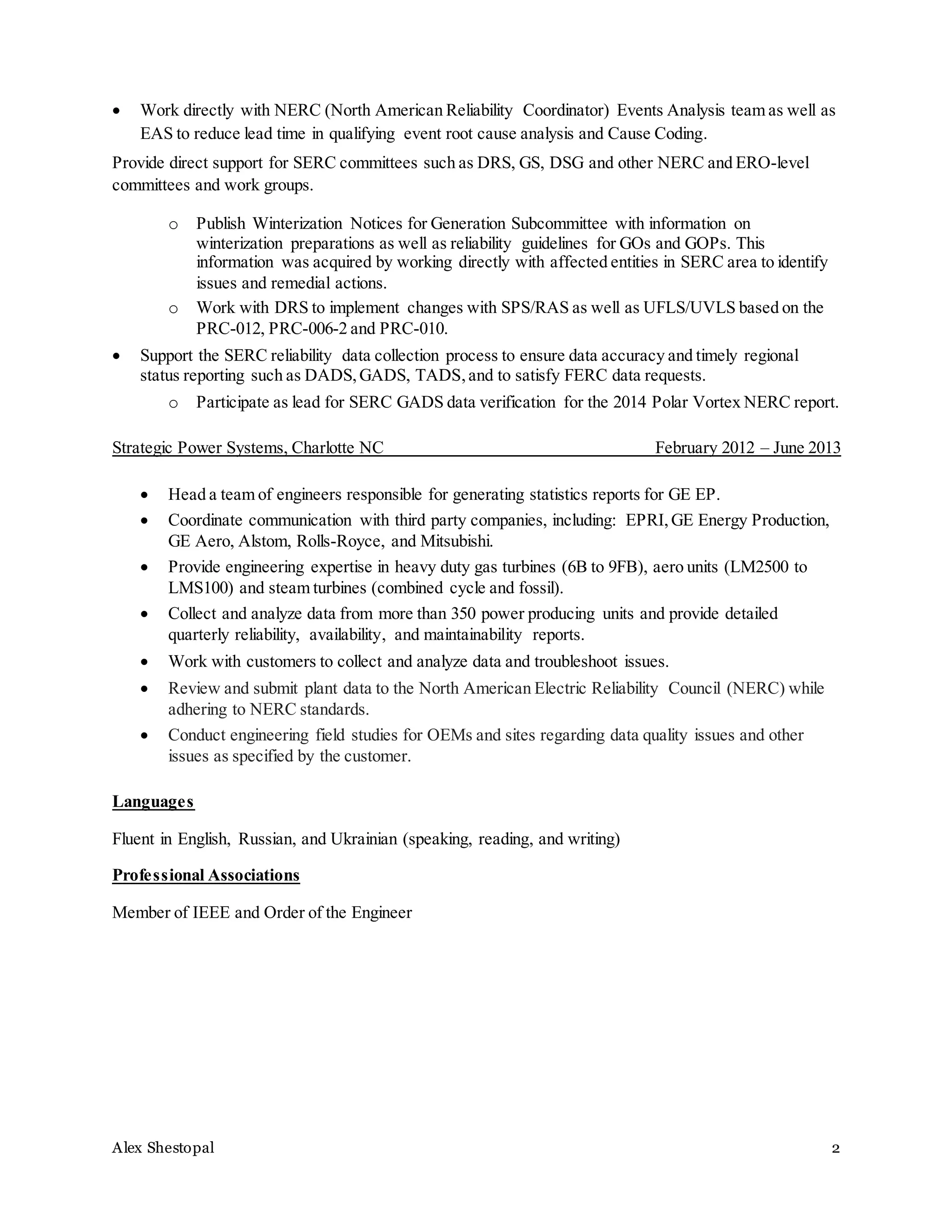 Alex Shestopal Resume 2016 | DOCX