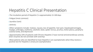 Hepatitis C Presentation | PPT