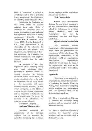 Jurnal Substitutes for Leadership (Rahmad Eka Putra) | PDF ...