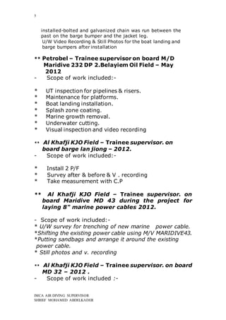 RESUME IMCA AIR DIVING SUPERVISOR | DOCX