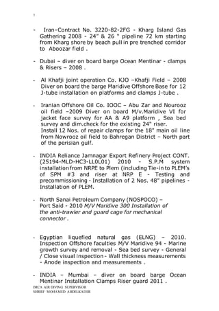 RESUME IMCA AIR DIVING SUPERVISOR | DOCX