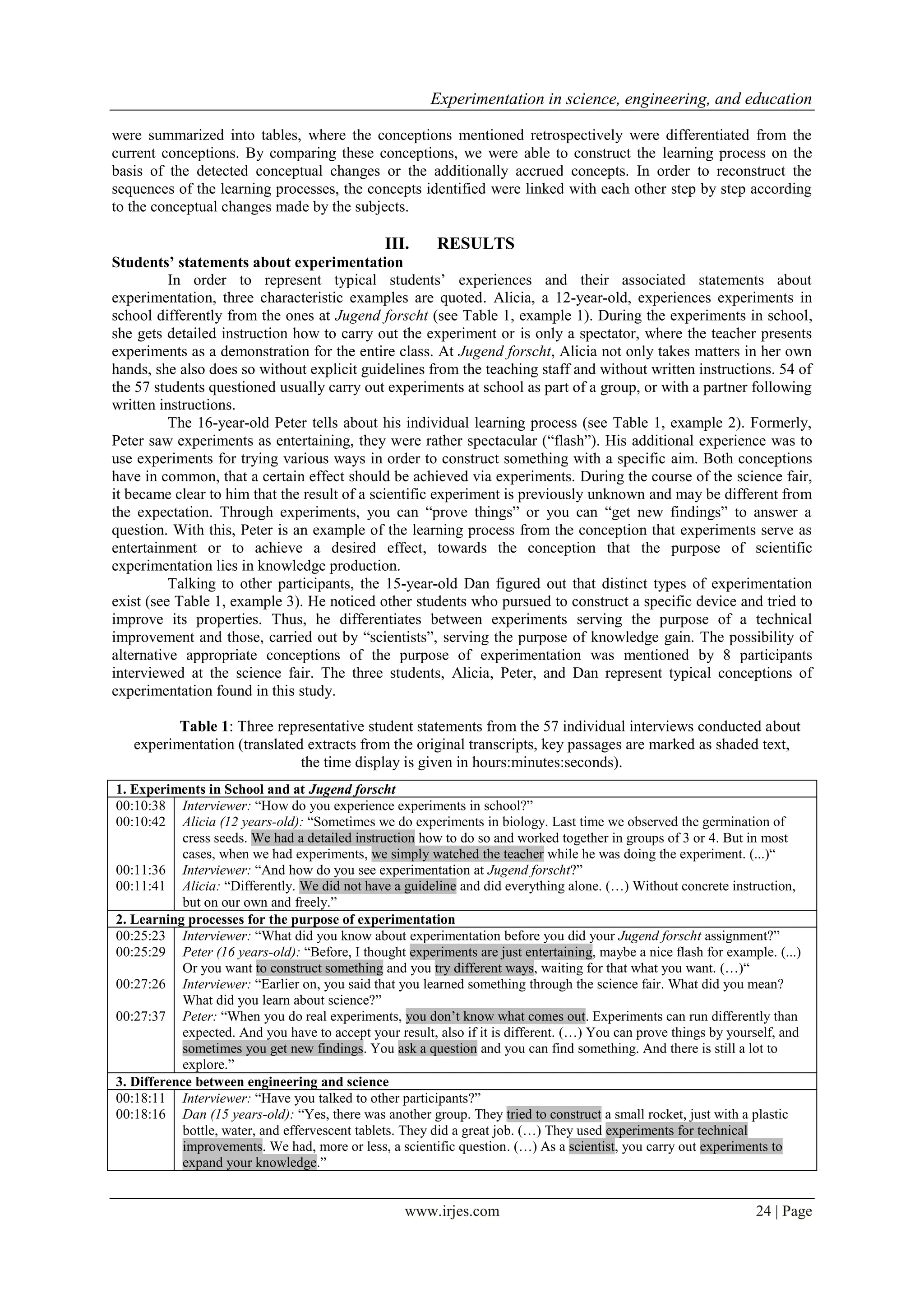 Experimentation in science, engineering, and education | PDF