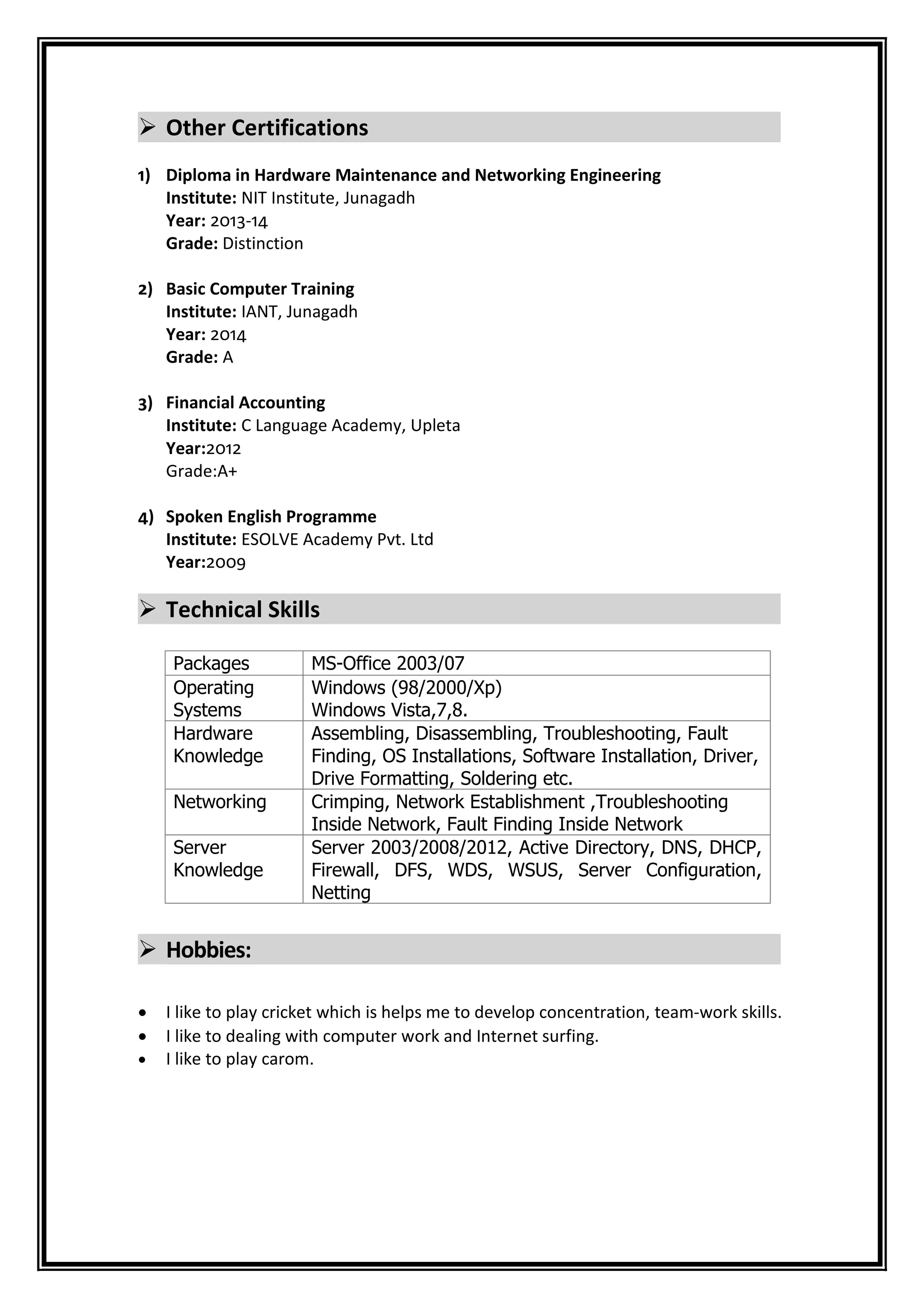 Hiren_Resume[1] | PDF
