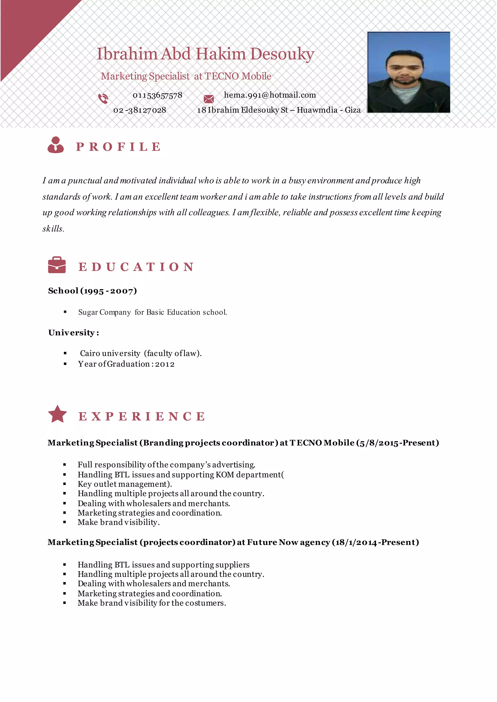 Ibrahim Desouky-CV | DOCX | Business | Business and Finance