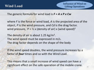 INFLUENCE OF WIND ON LIFTING OPERATIONS | PDF