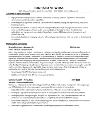 Reinhard Weiss 2015 | PDF