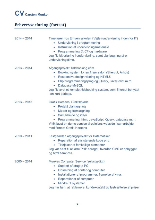 CV-IT-Carsten_Munkø-2016.3 | PDF