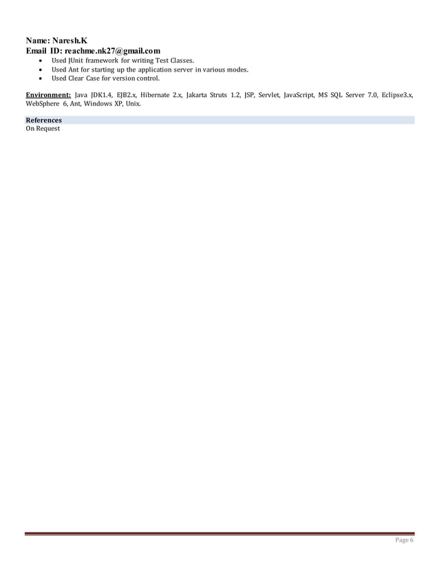 Naresh Kumar | DOCX | Web Development | Internet