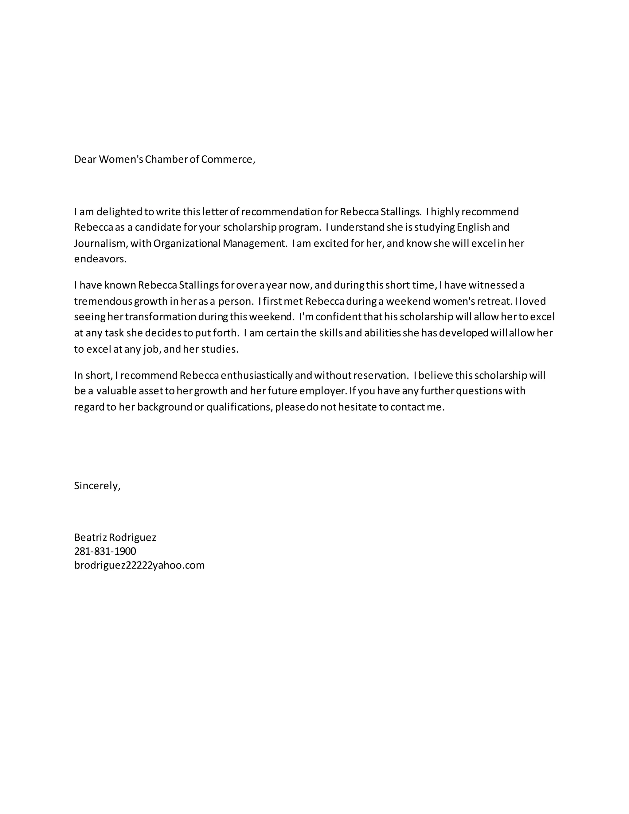 Letter of Recomendation - Rodriguez | DOCX