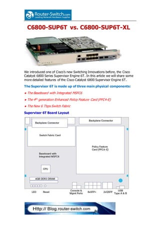 C6800 sup6 t vs. c6800-sup6t-xl | DOCX