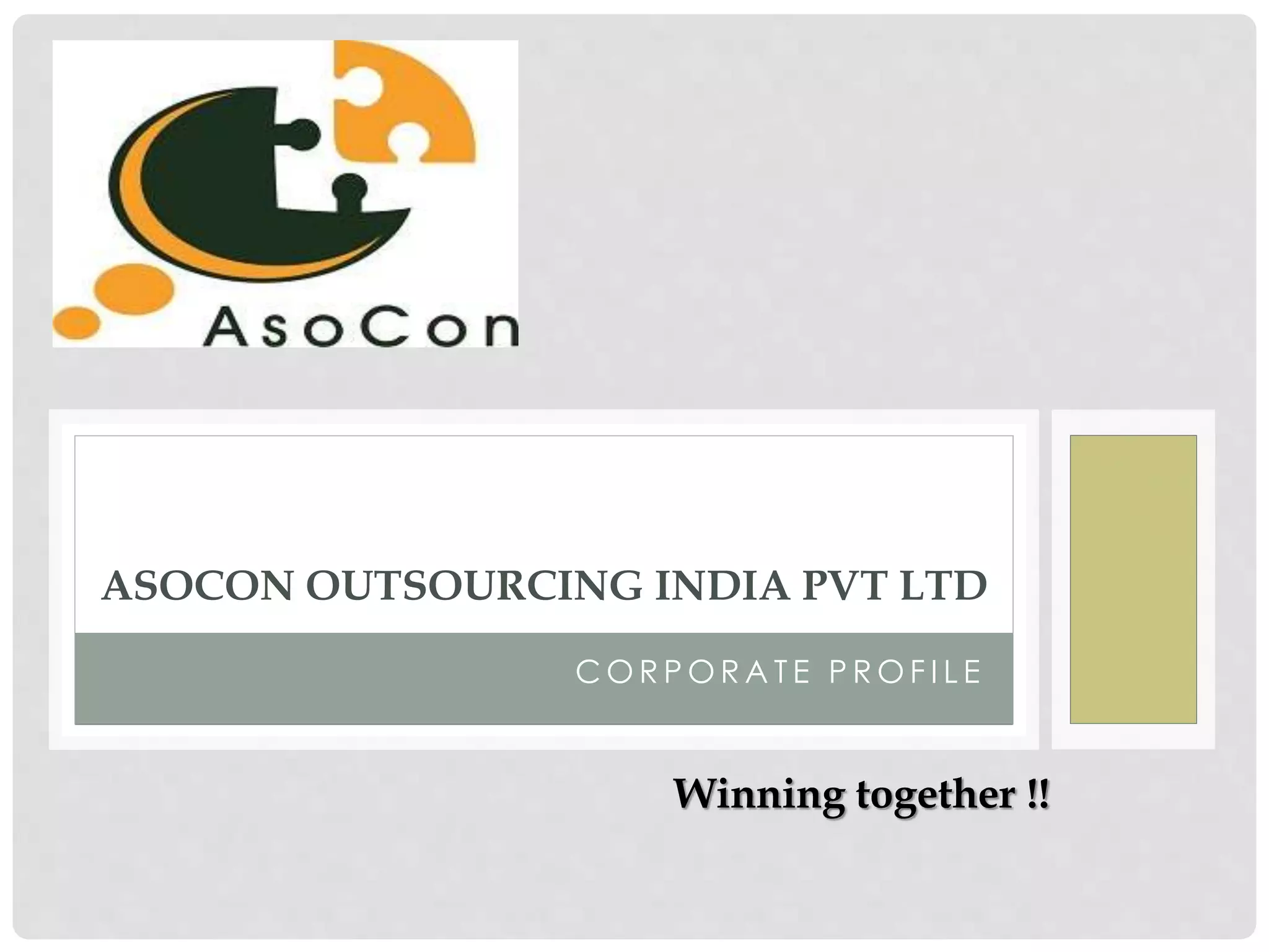 CORPORATE PROFILE - ASOCON Pvt Ltd | PPTX