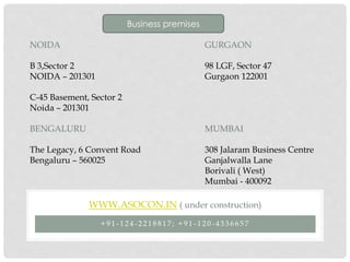 CORPORATE PROFILE - ASOCON Pvt Ltd | PPT