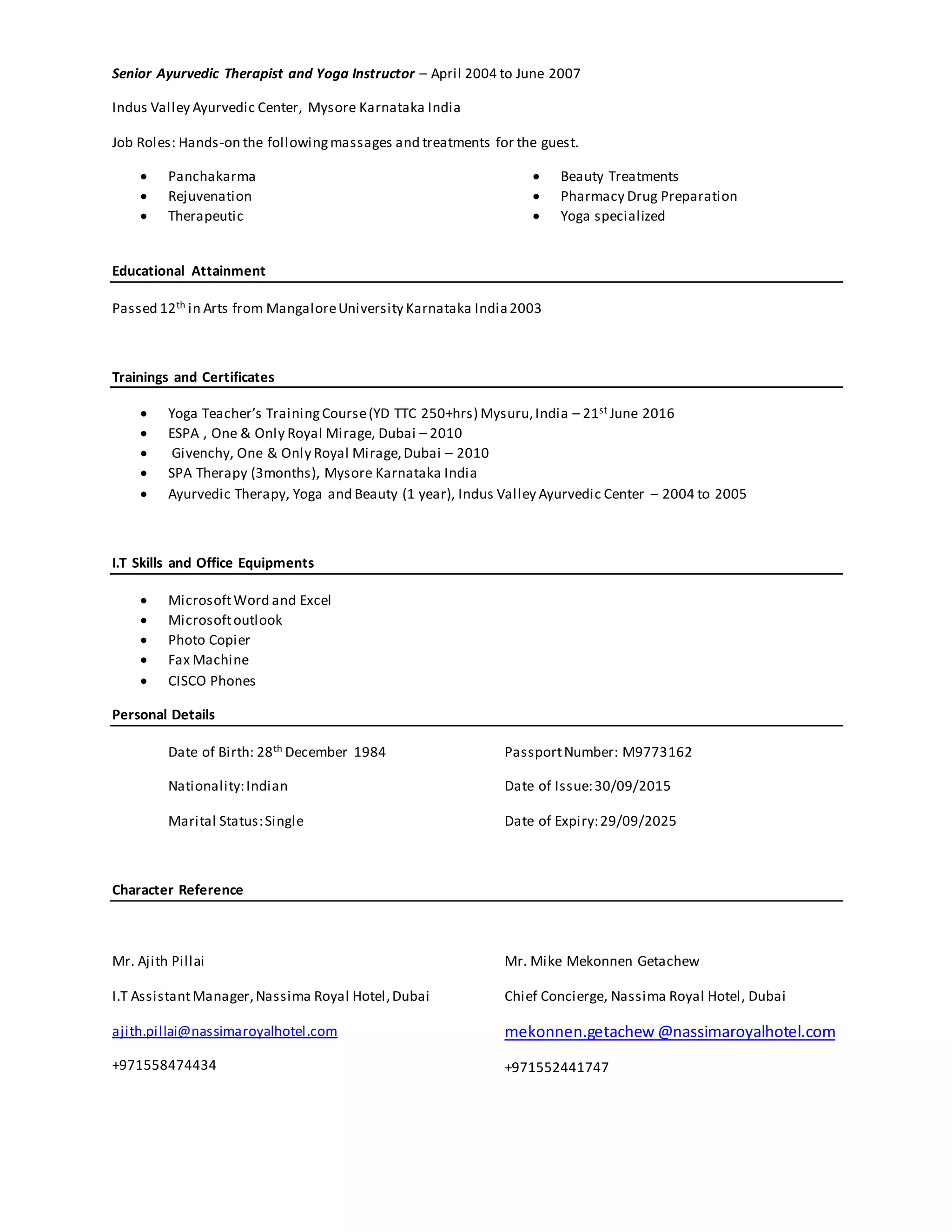 Mohan Jathappa Buntar CV | PDF