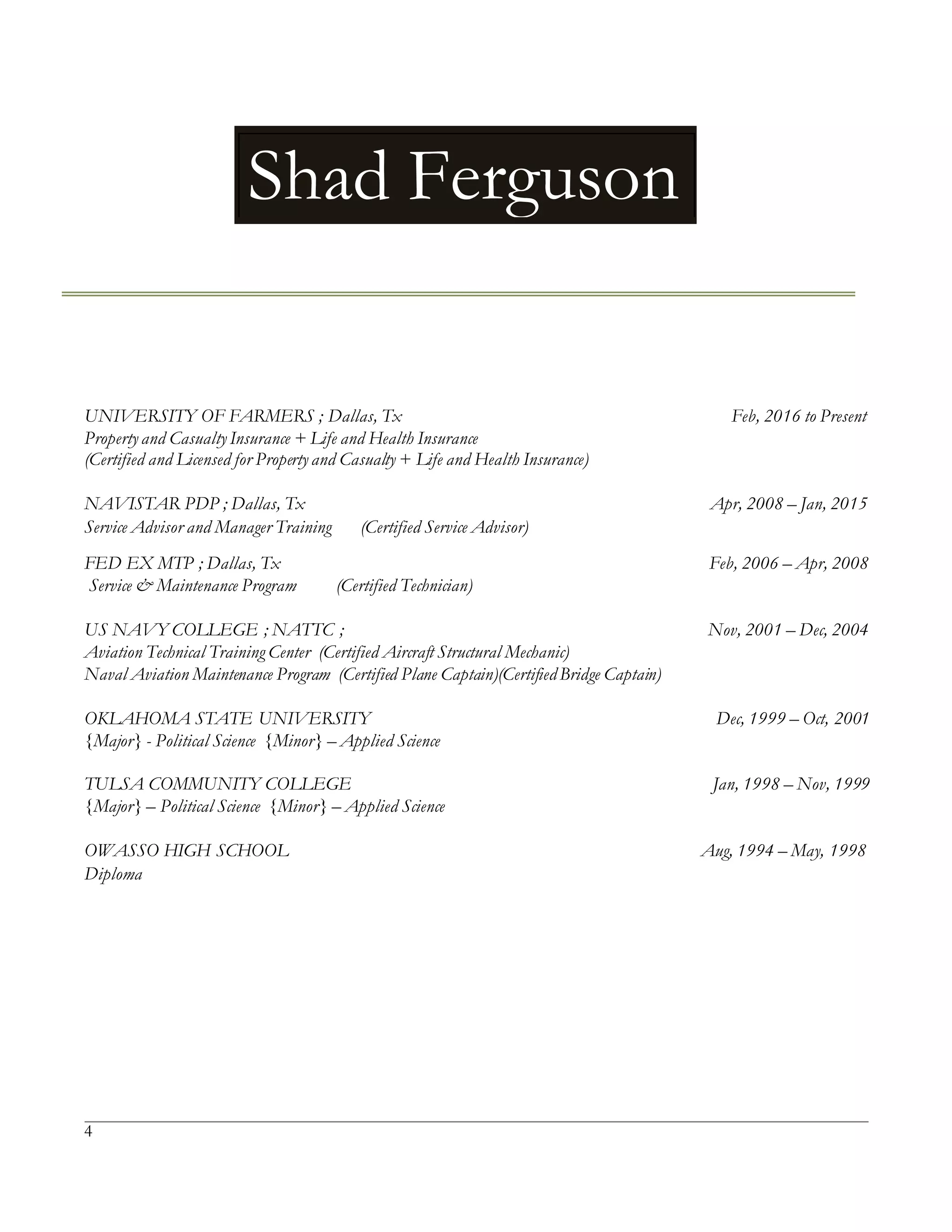 Shad Ferguson Resume v2 | DOCX