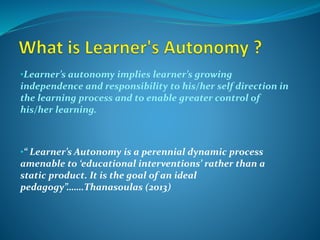 Learner's Autonomy | PPT