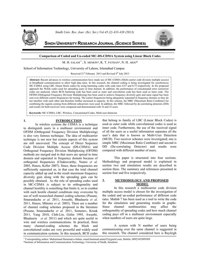 MC-cdma | PDF