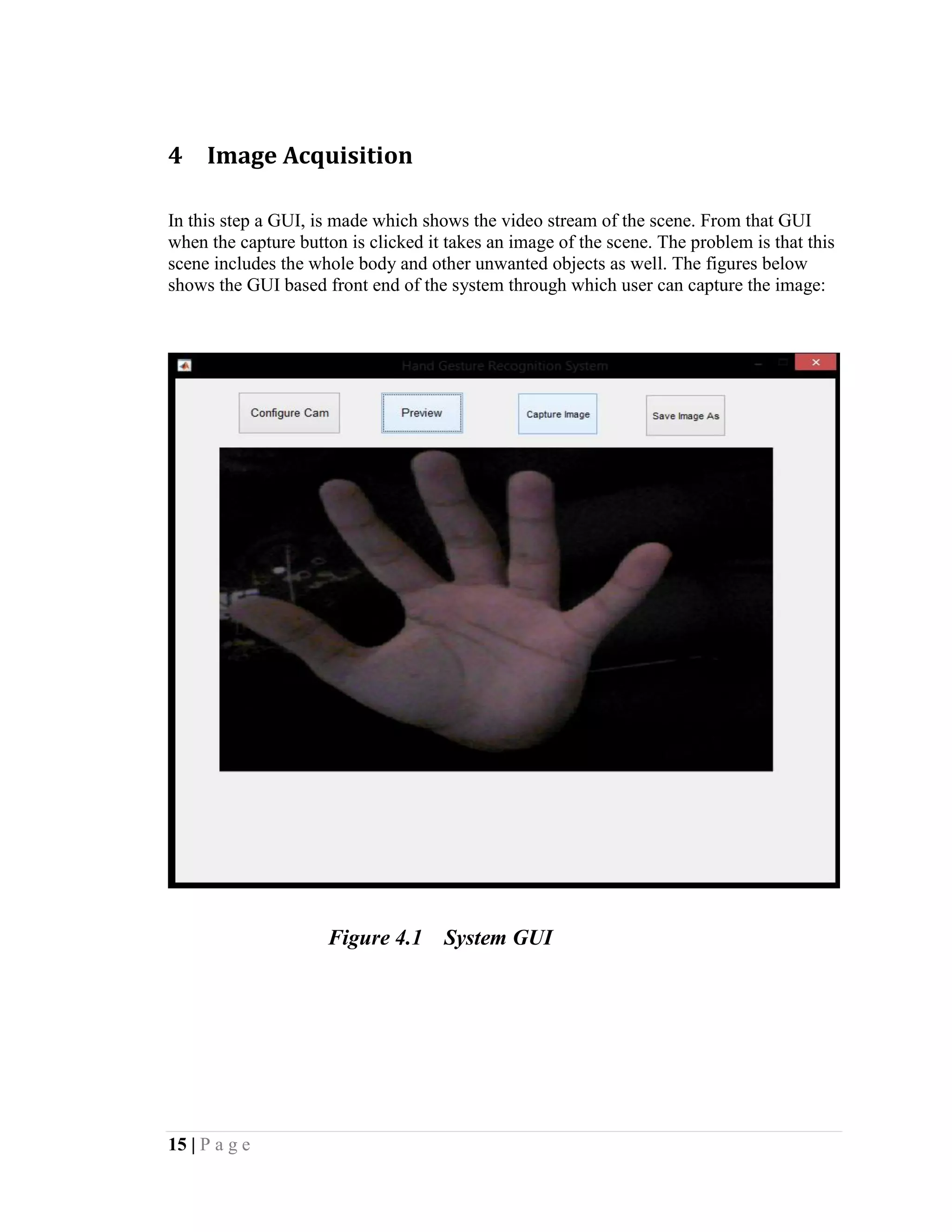 Hand gesture recognition system(FYP REPORT) | PDF
