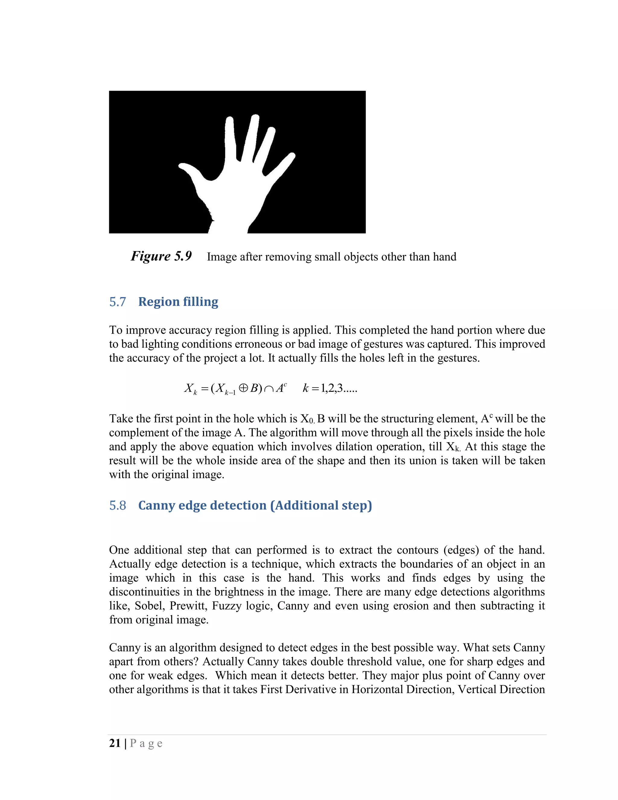 Hand gesture recognition system(FYP REPORT) | PDF