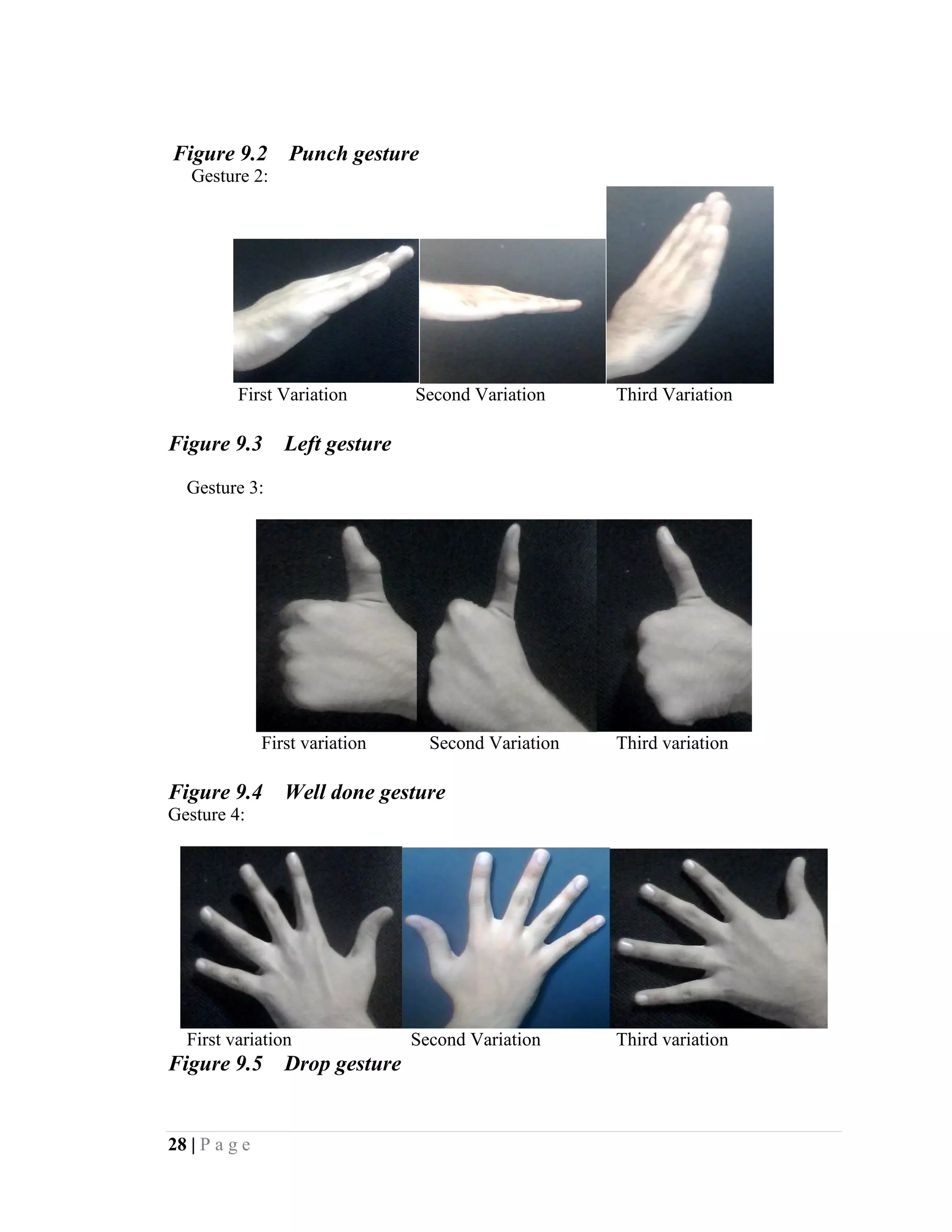 Hand gesture recognition system(FYP REPORT) | PDF
