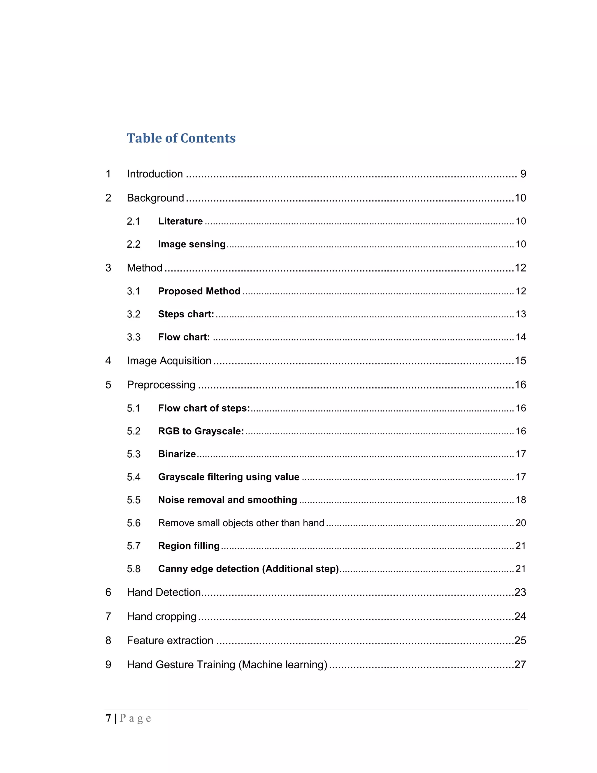 Hand gesture recognition system(FYP REPORT) | PDF