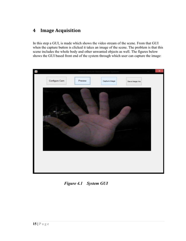 Hand gesture recognition system(FYP REPORT) | PDF