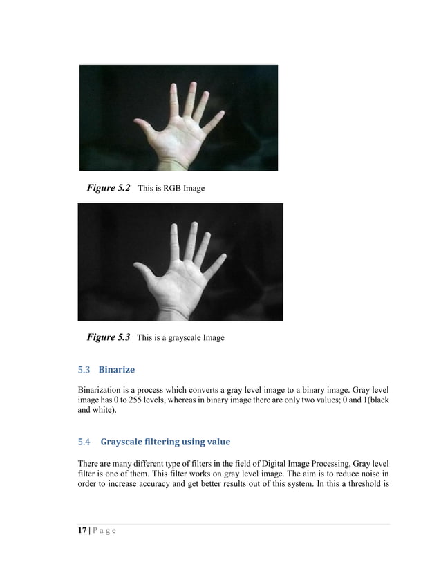Hand gesture recognition system(FYP REPORT) | PDF