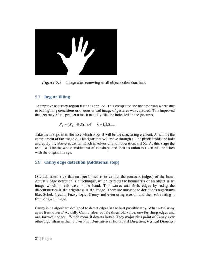 Hand gesture recognition system(FYP REPORT) | PDF
