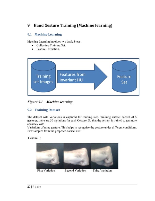 Hand gesture recognition system(FYP REPORT) | PDF