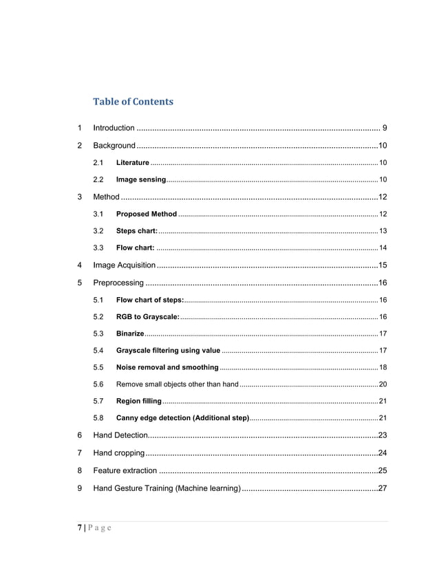Hand gesture recognition system(FYP REPORT) | PDF