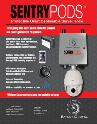 Sentry PODS | PDF | Cameras and Camcorders | Consumer Electronics