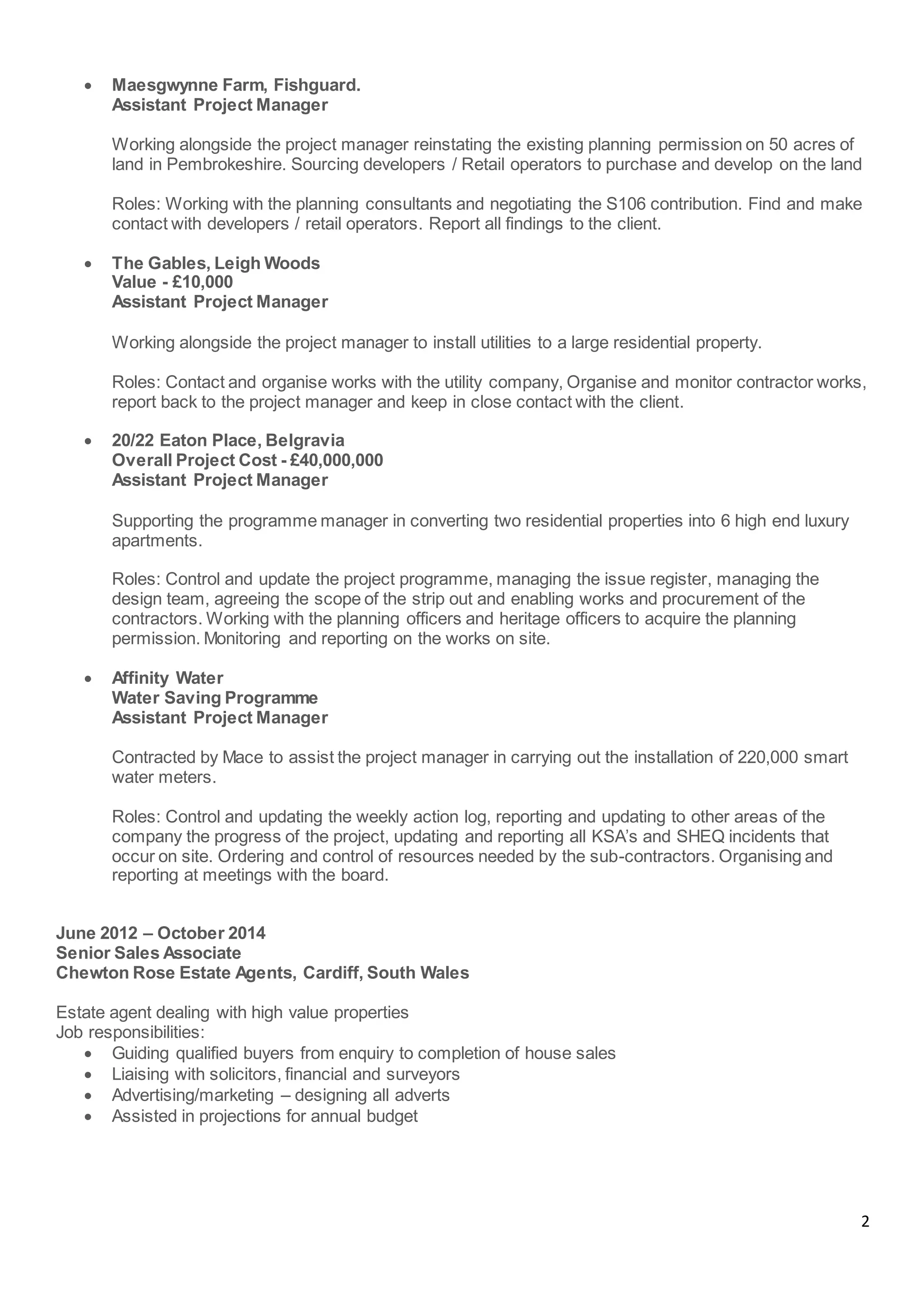 Richard Williams CV | DOCX