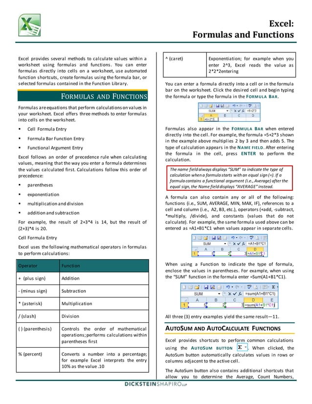 AAG_Excel_2010_Formulas_and_Functions | PDF