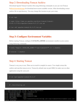 Apache Tomcat 8 Application Server | PDF