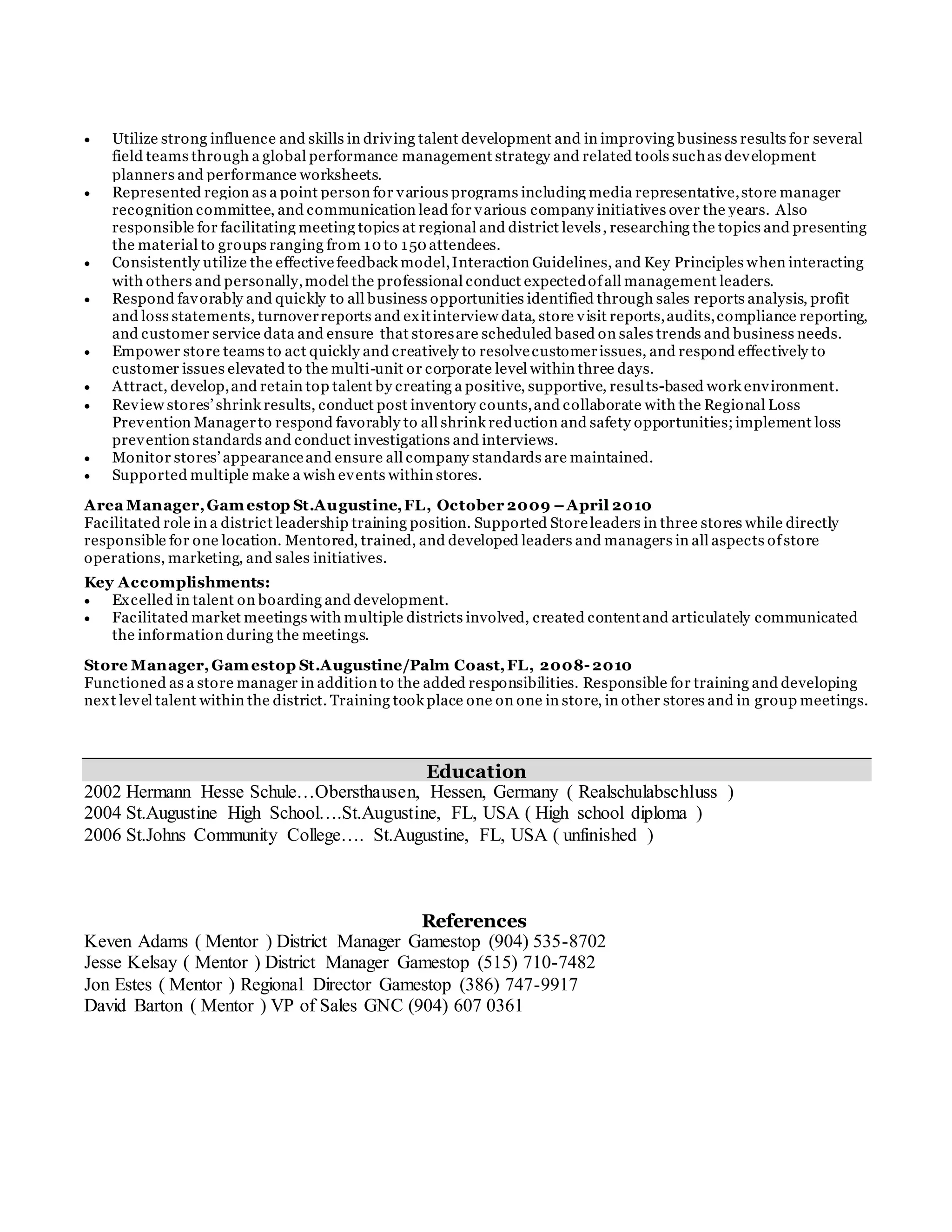 John Patrick Casey resume | DOCX