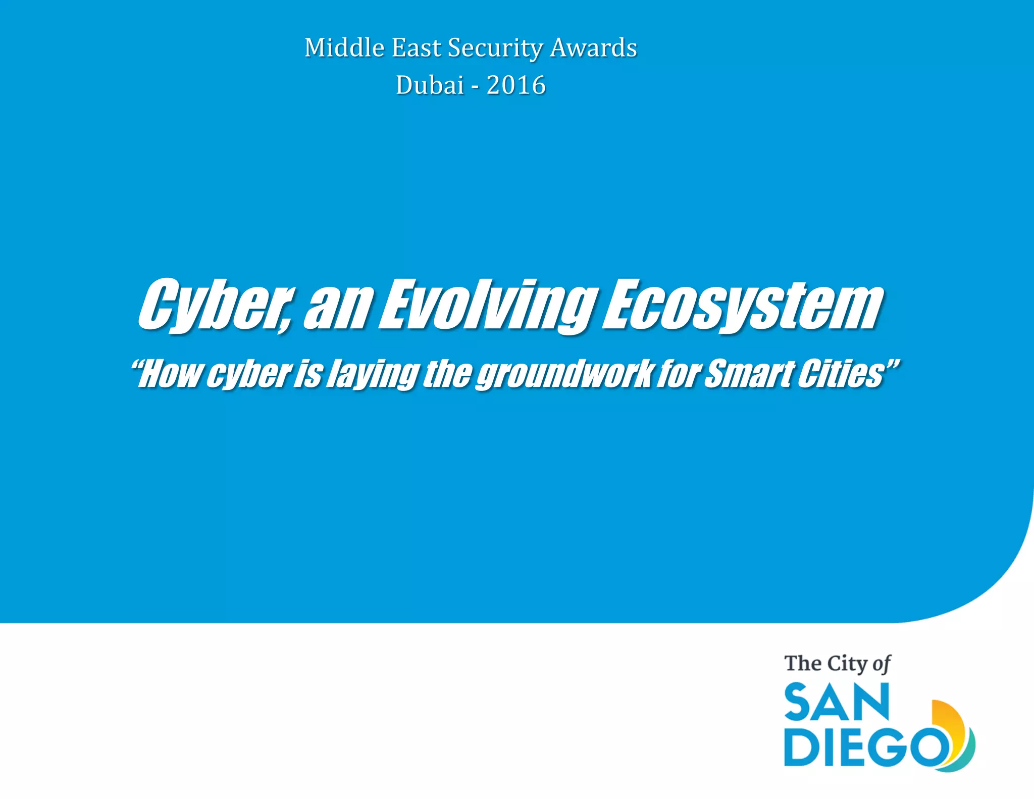 MESA- Cyber & Smart Cities - Updated | PPT