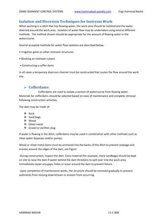 SEDIMENTATION CONTROL MODERN TECHNIQUES | PDF