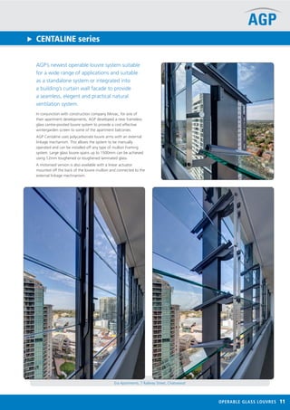 AGP Operable Glass Facades - Overview | PDF