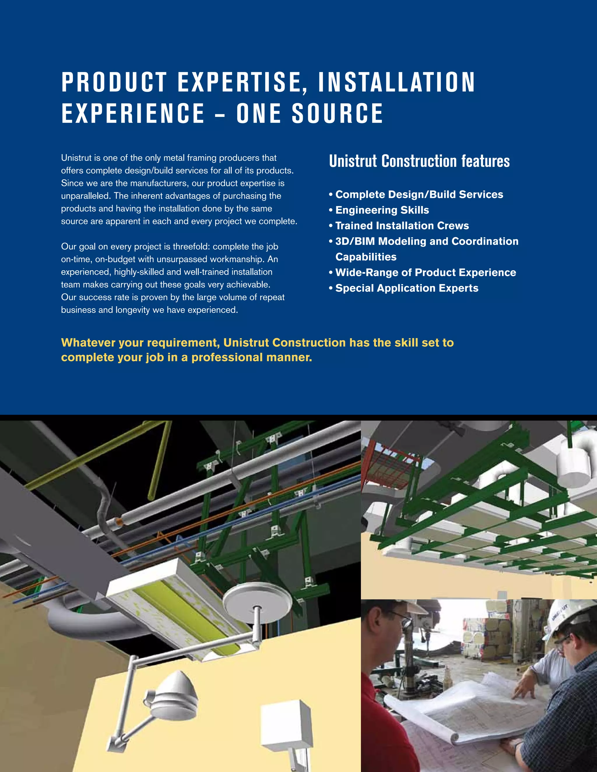 Unistrut Construction Brochure | PDF | Construction Industry | Industries