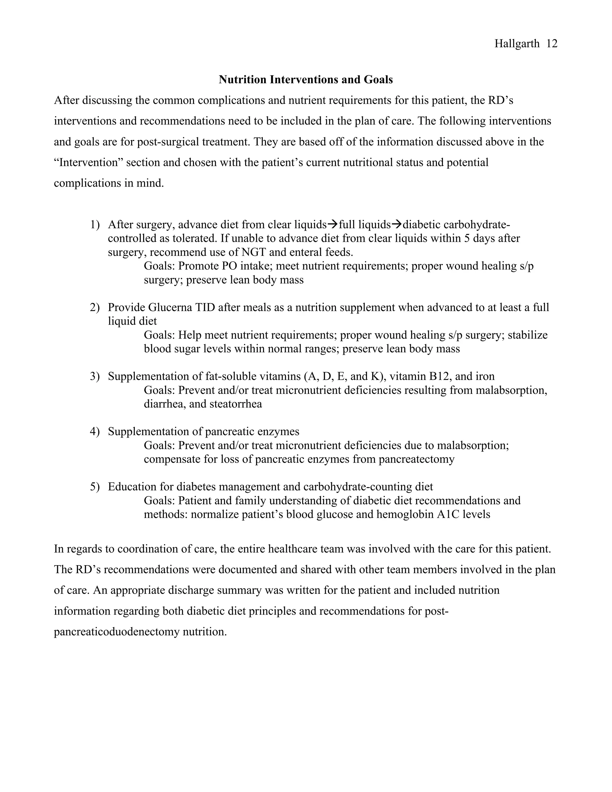 Clinical Nutrition Case Study | PDF