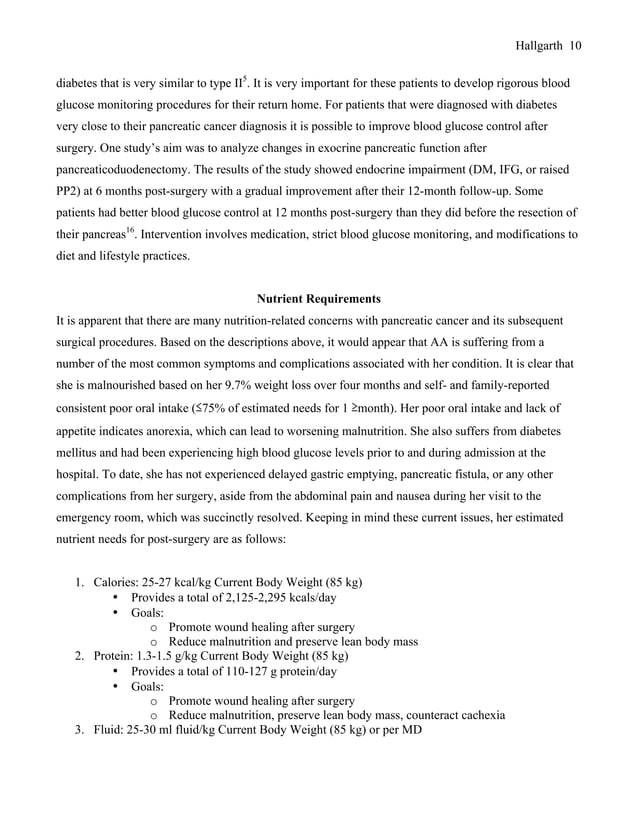 Clinical Nutrition Case Study | PDF