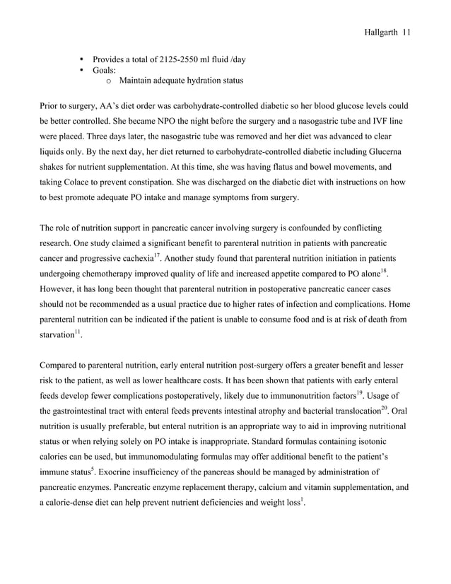 Clinical Nutrition Case Study | PDF