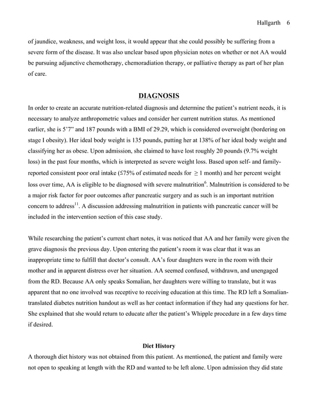 Clinical Nutrition Case Study | PDF