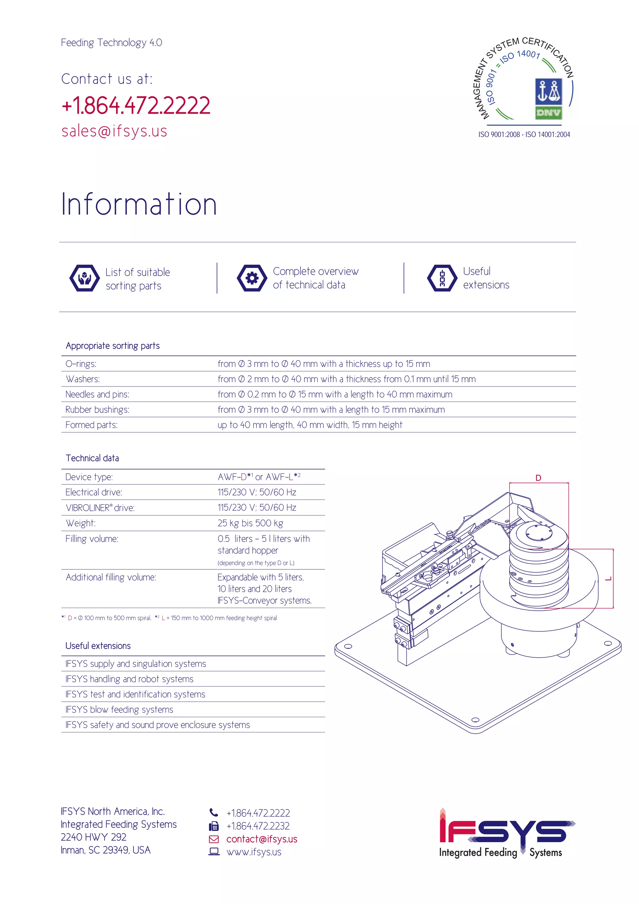 IFSYS_Spiral_Feeder_AWF | PDF