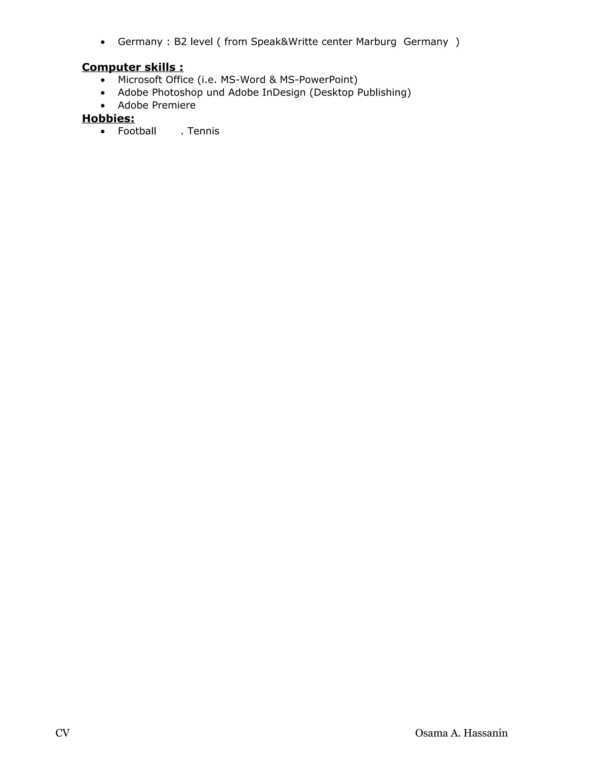 CV-Osama.Hassaninn | PDF