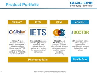 Quad One profile condensed | PPTX
