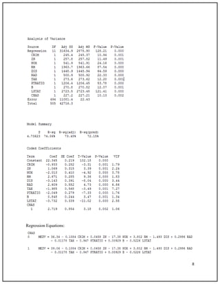 RegressionProjectReport | PDF