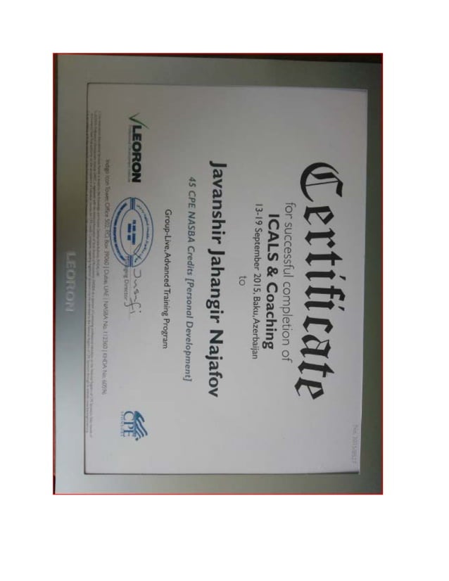 Certificates | PDF